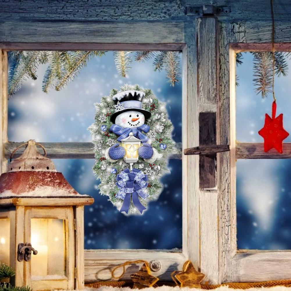 Christmas Snowman Electrostatic Sticker Window Kid... – Grandado