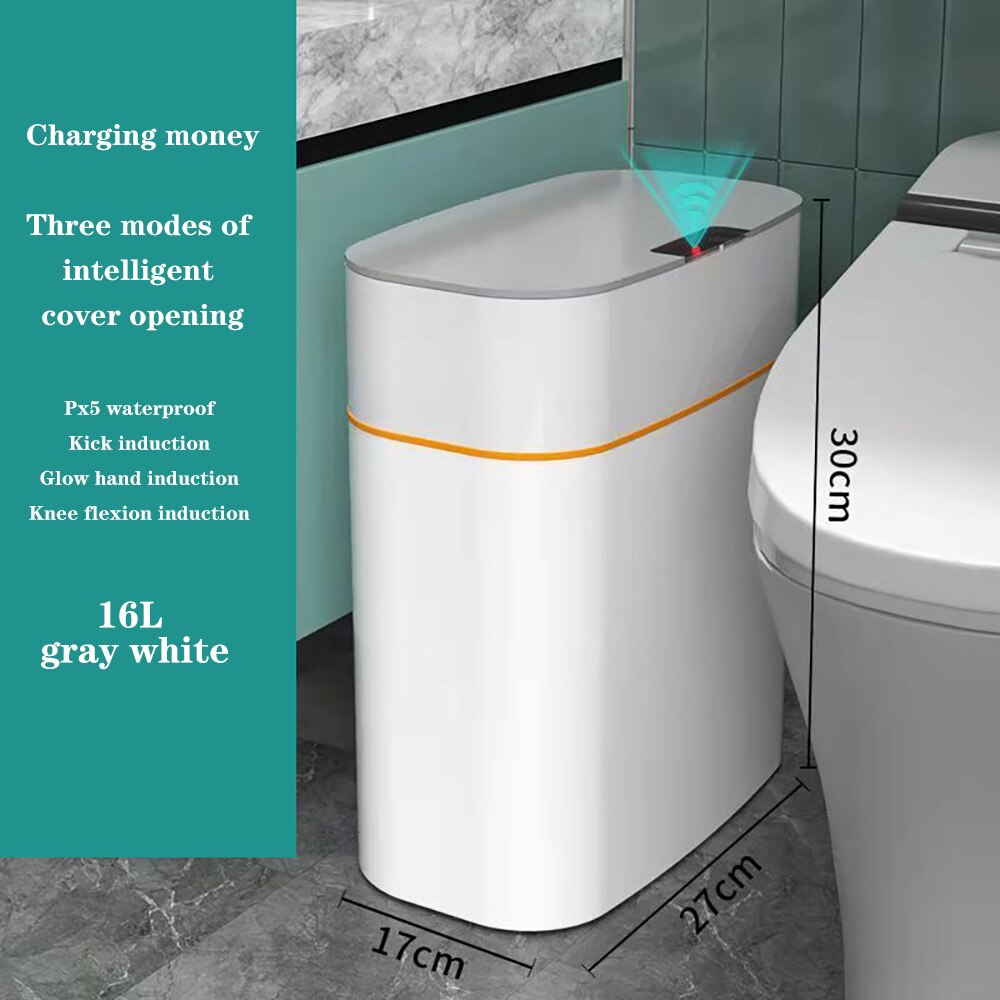16L Intelligent Trash Can Smart Sensor Dustbin Ele... – Grandado