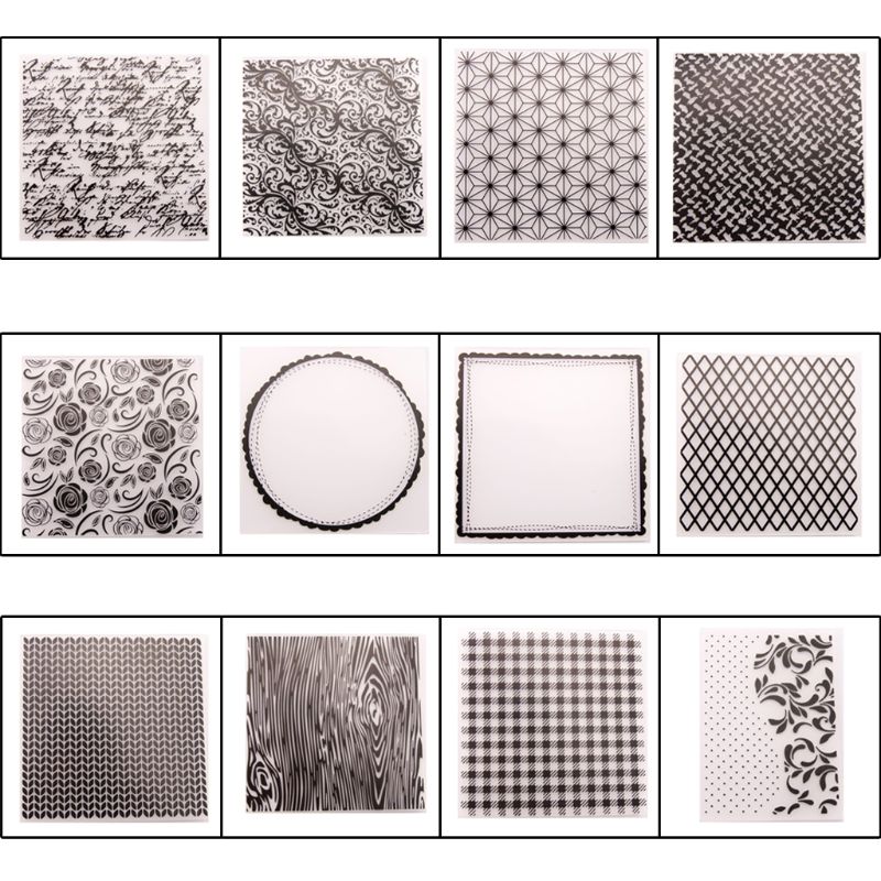 Various Patterns Embossing Folder Stencil Template... – Vicedeal