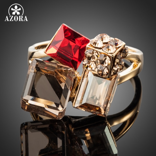 AZORA Exclusive Gold Color Multicolour Stellux Aus... – Grandado