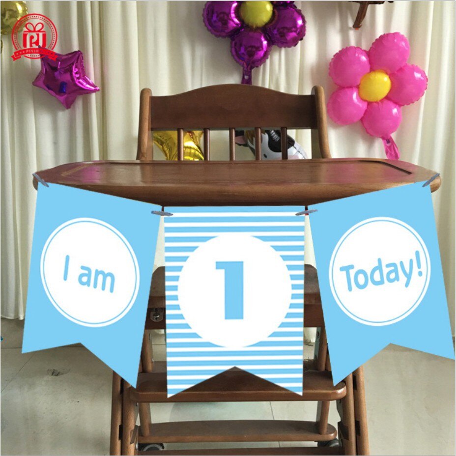 1st Birthday High Chair Decorative Banner/ Happy B... – Vicedeal