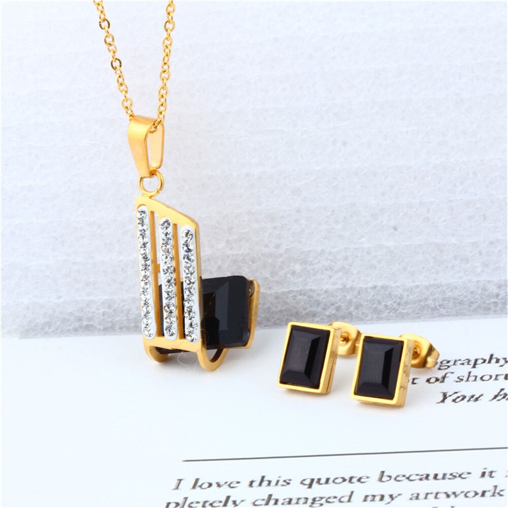 OUFEI Roestvrij Staal Vrouwen Sieraden Sets Access... – Vicedeal