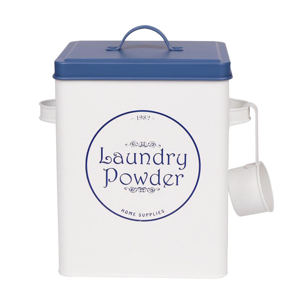 Laundry Powder Detergent Container Tin Box, 9 x 6 ... – Grandado