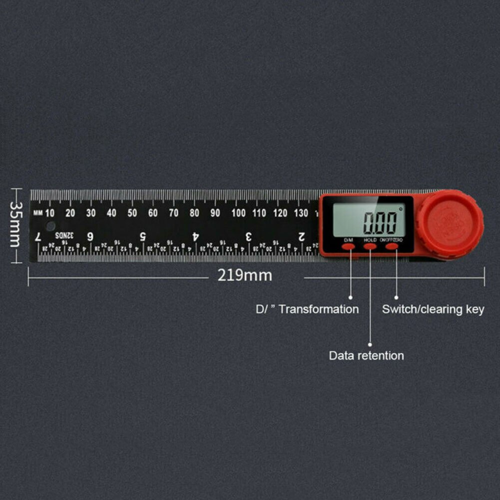 2 in 1 Electronic LCD Digital Angle Finder 200mm A... – Grandado