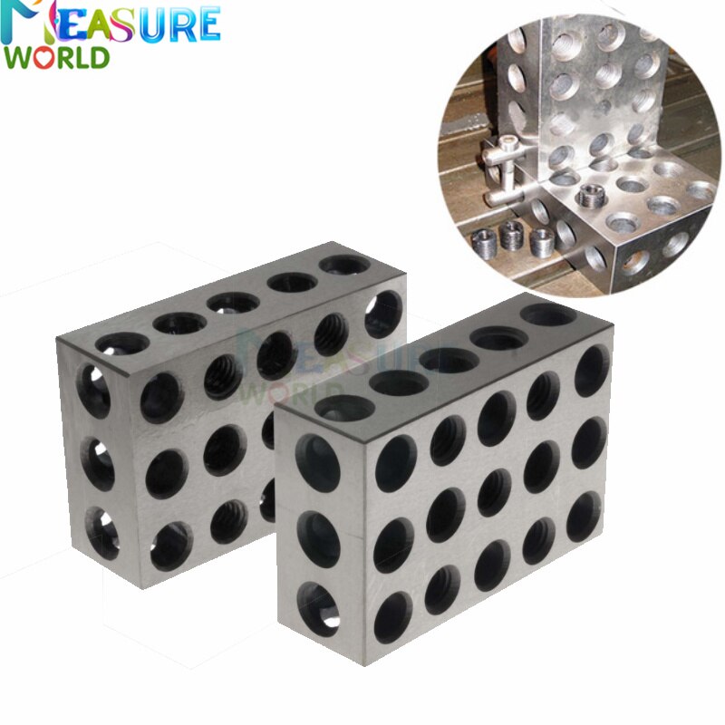 23 holes Precision 25-50-75mm Blocks 1pair(2pcs), ... – Grandado
