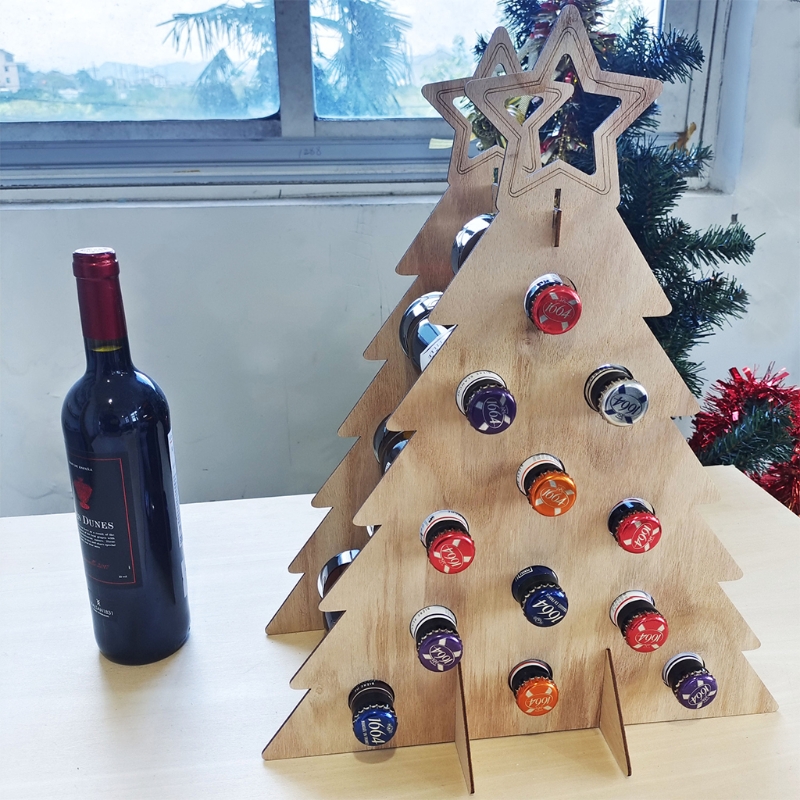 Christmas Tree Adult Advent Calendar Wine Rack Dec... – Vicedeal