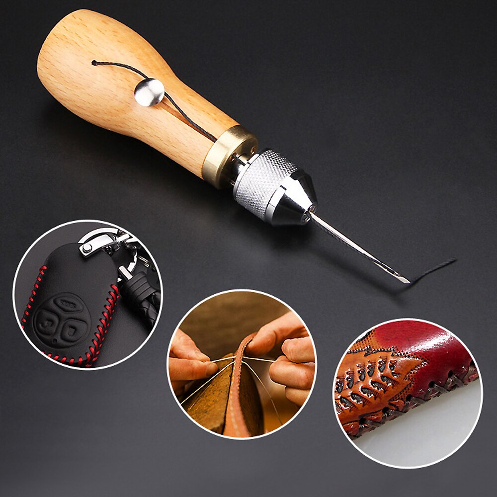 Speedy Stitcher Sewing Awl Tools Kit for Leather S... – Grandado