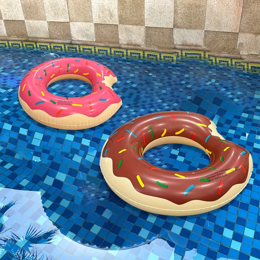 1pc Inflatable Donut Swimming Ring PVC Pool Float ... – Grandado