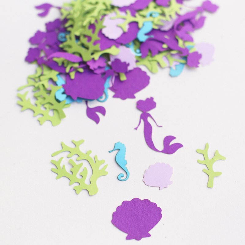 100pcs Beach Confetti Table Scatter Mermaid Party ... – Grandado