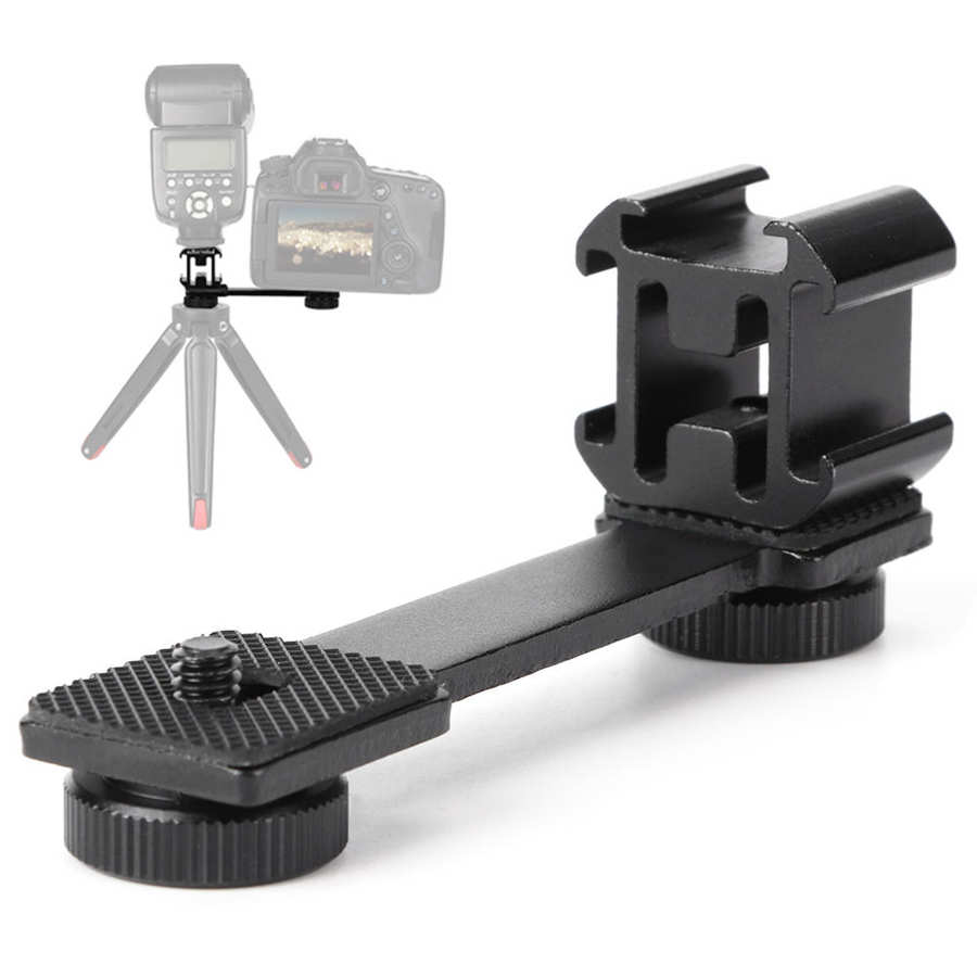 Triple Shoe Mount Stand Stabilizer External Connec... – Vicedeal