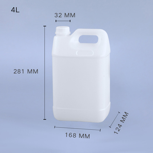Empty 4L Square Plastic Jerry can Food Grade HDPE ... – Grandado