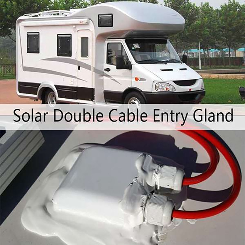 ABS Solar Weatherproof ABS Solar Double Cable Entr... – Grandado