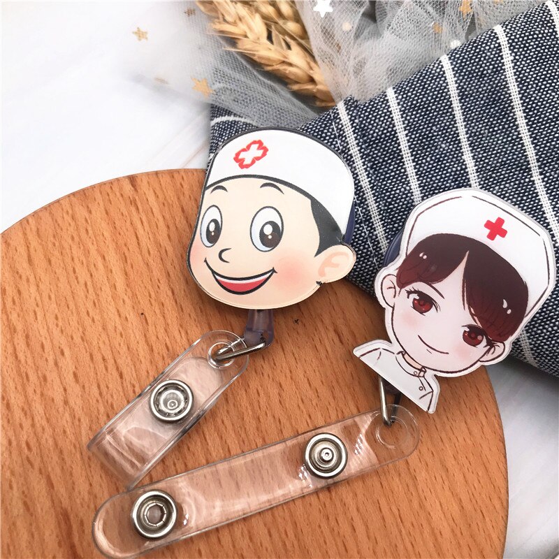 Retractable Plastic Cute Nurse Doctors Badge Holde... – Grandado