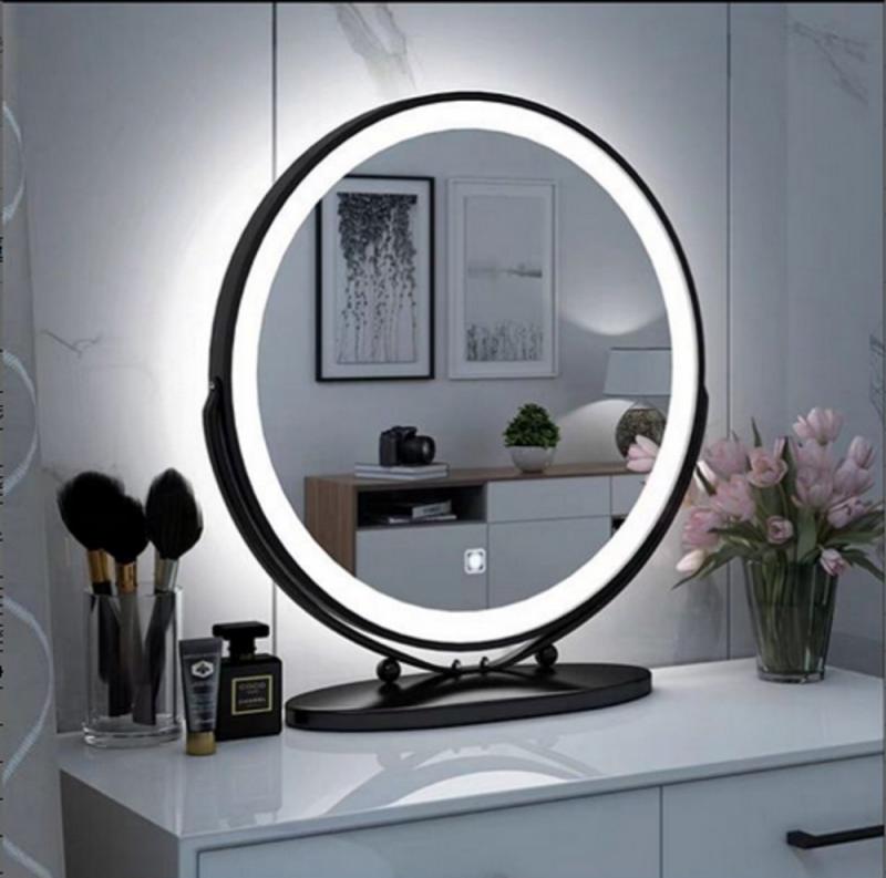 1PC Rotatable Round Makeup Mirror With LED Light D... – Grandado