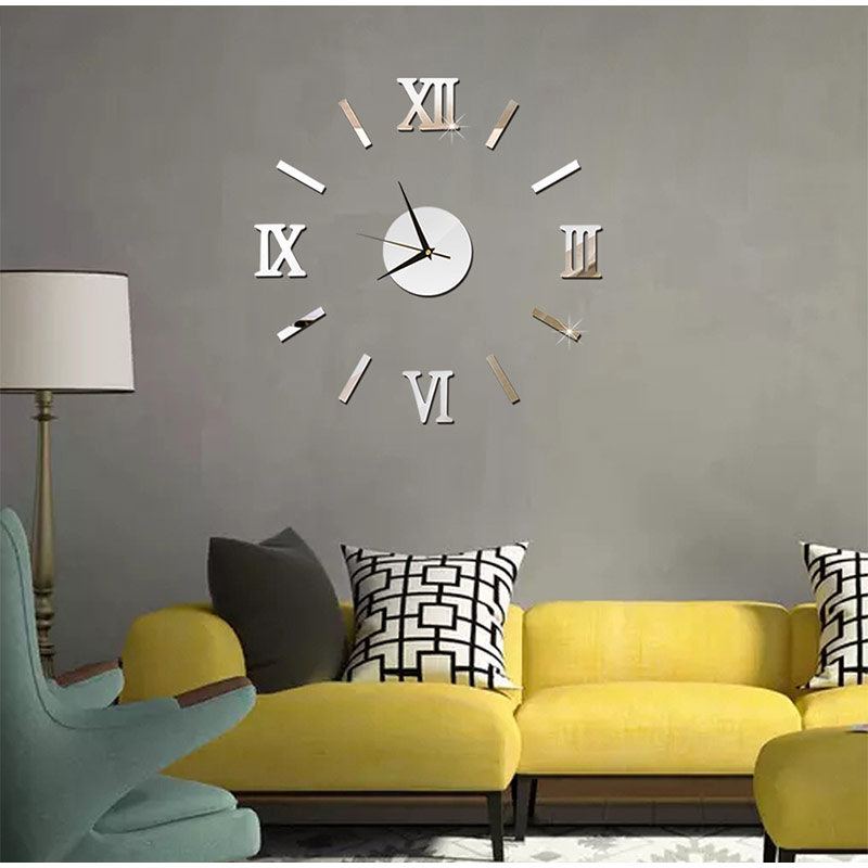 3D Wall Clock Mirror Wall Stickers DIY Watch Clock... – Grandado