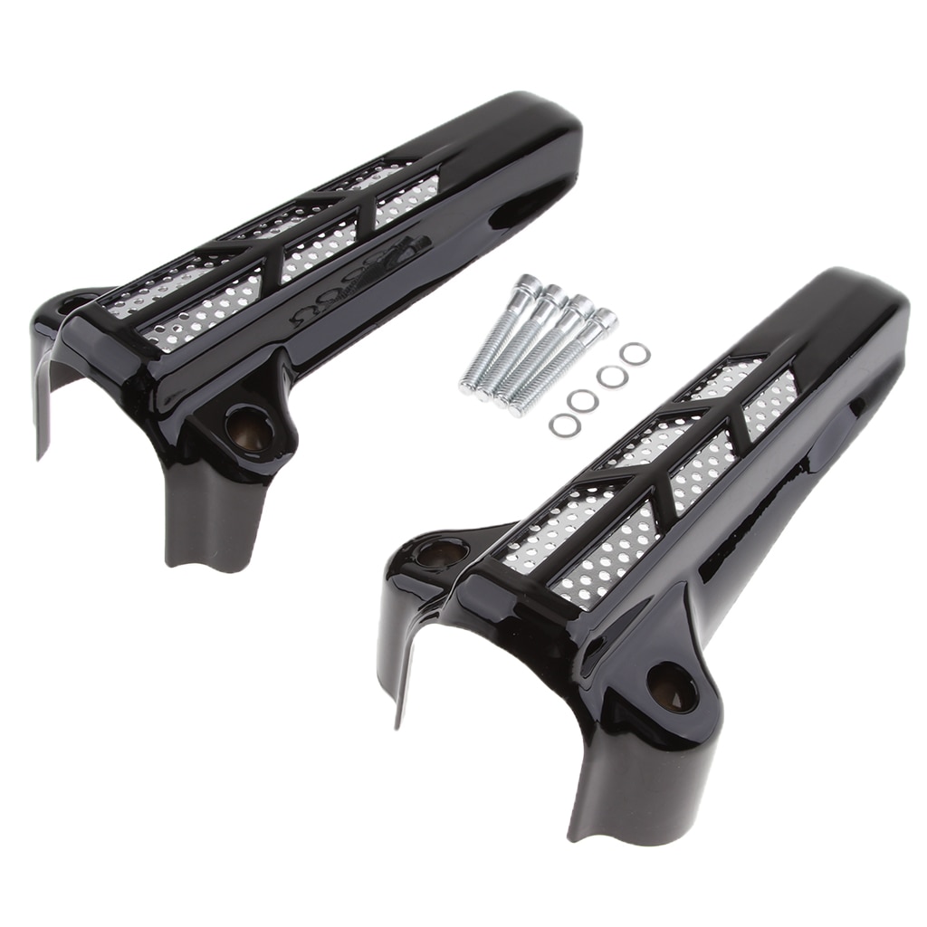 Black Lower Leg Slider Covers for Harley Touring F... – Vicedeal