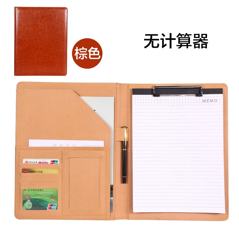 A4 nahkainen kansio padfolio monitoimitoimiston jä... – Grandado