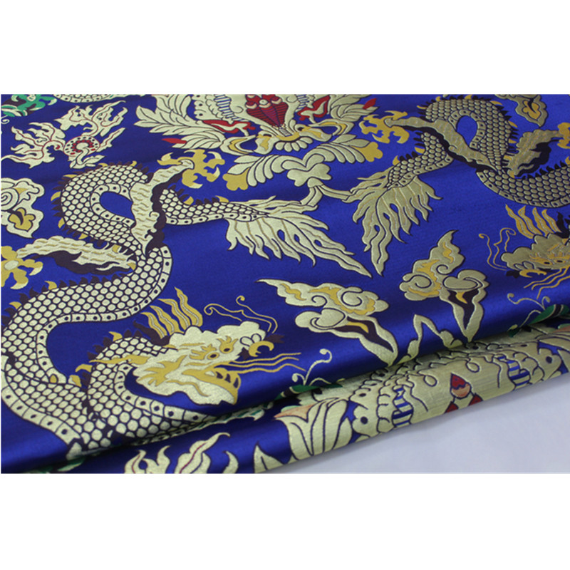 C620 Chinese Style Big Dragon Jacquard Silk Brocad... – Grandado