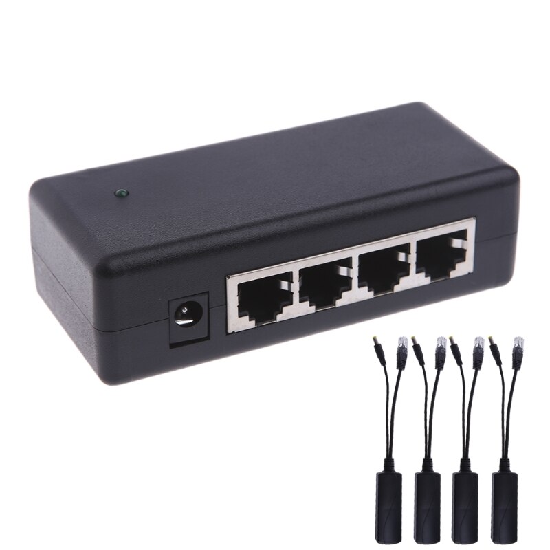 4 Port POE Injector For CCTV Surveillance IP Camer... – Grandado