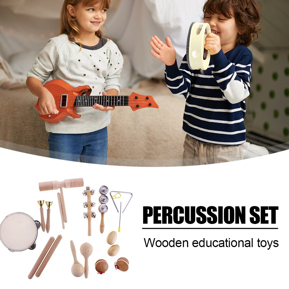 Musical Hand Percussion Instrument Set Shaker Bell... – Grandado