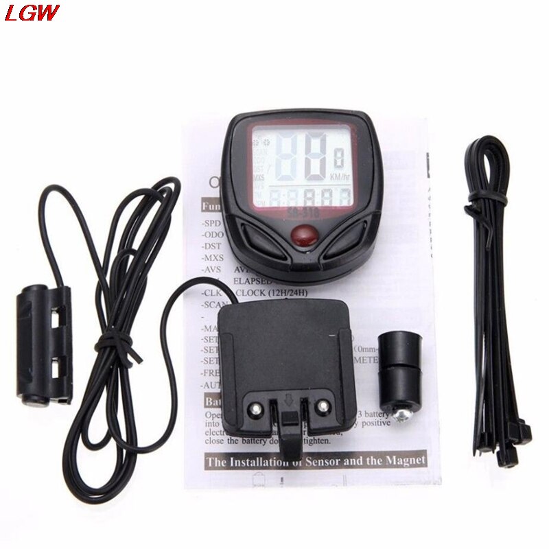 Bike Speedometer Bike Waterproof LED Speedometer O... – Vicedeal