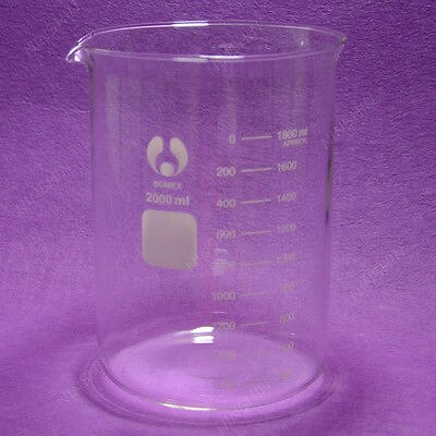 2000mL Glass Beaker,2L Low Form,with Spout Mouth,B... – Vicedeal