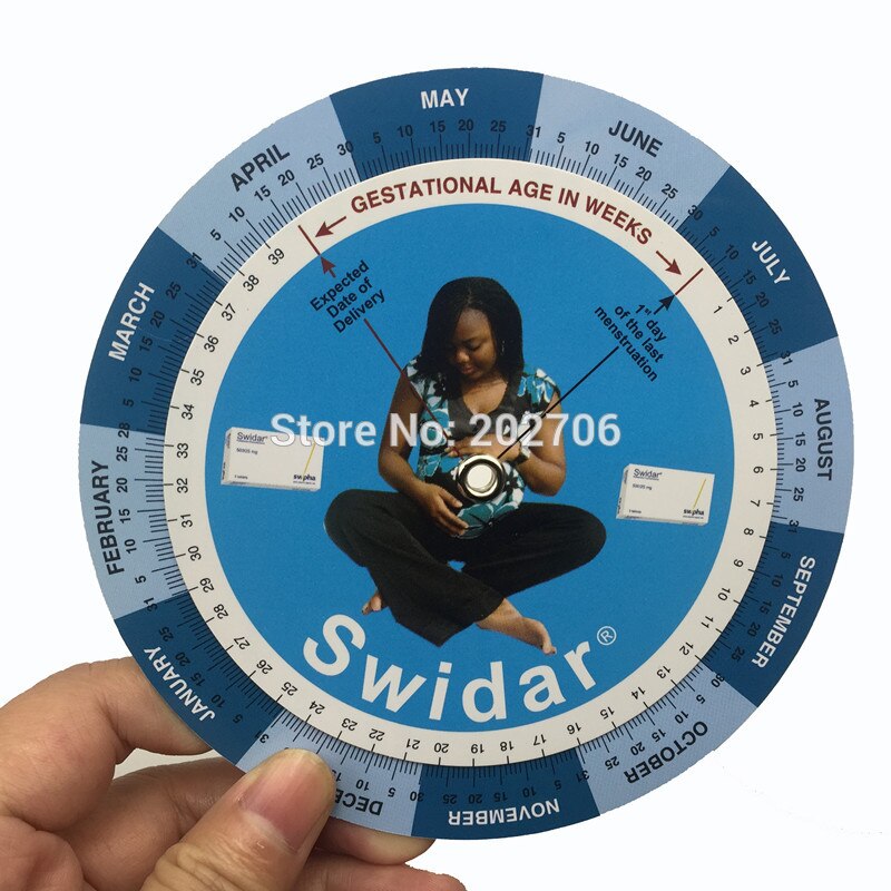 Gestation Calculator wheel pregnancy goniometer ex... – Grandado