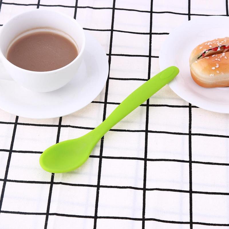 Silicone Spoon Heat Resistant Kids Feeding Soup Ec... – Grandado
