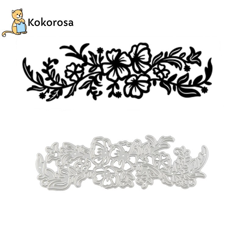 Kokorosa Flower Border Metal Cutting Dies Floral B... – Grandado