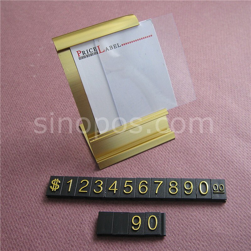 Aluminum Frame Price Tag Stand 5x8cm, adjustable n... – Grandado