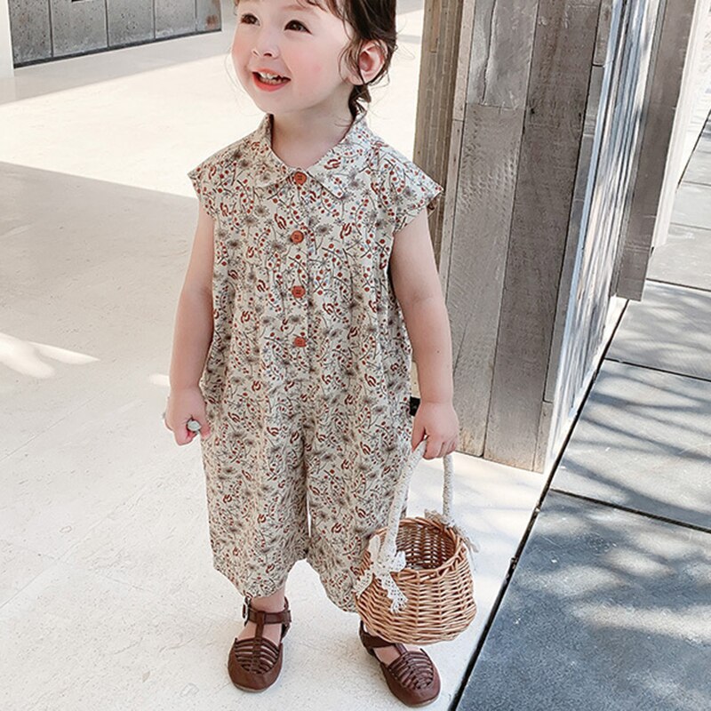 Mädchen Kleidung 2022 Sommer Neue Blumen- Overall ... – Grandado