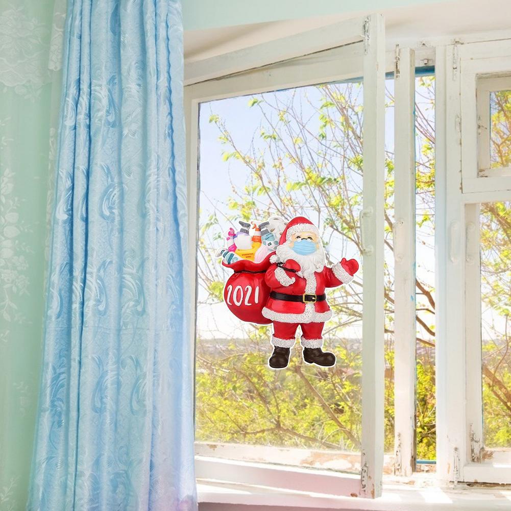 Santa Claus Wall Sticker Showcase Living Room Wind... – Grandado