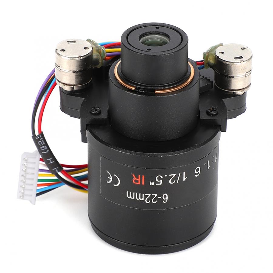 5MP Camera Lens 6-22mm Motorized Zoom M14 Mount Se... – Vicedeal