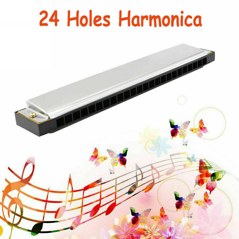 24 Hole Harmonica Key C Mouth Metal Organ For Begi... – Grandado
