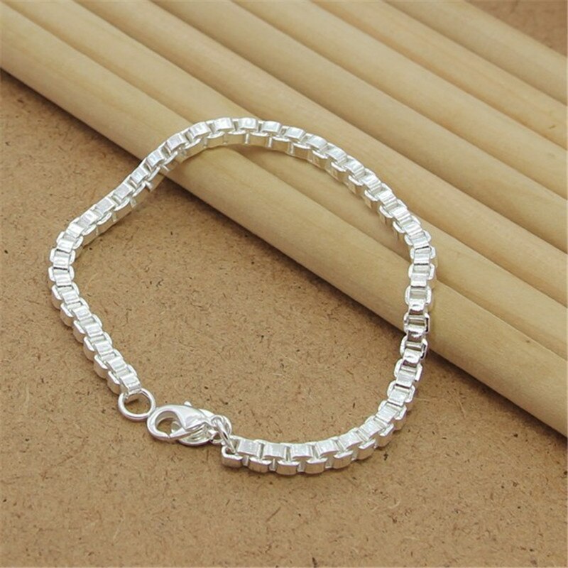 Pulsera de plata de ley 925 de para mujer y hombre... – Grandado