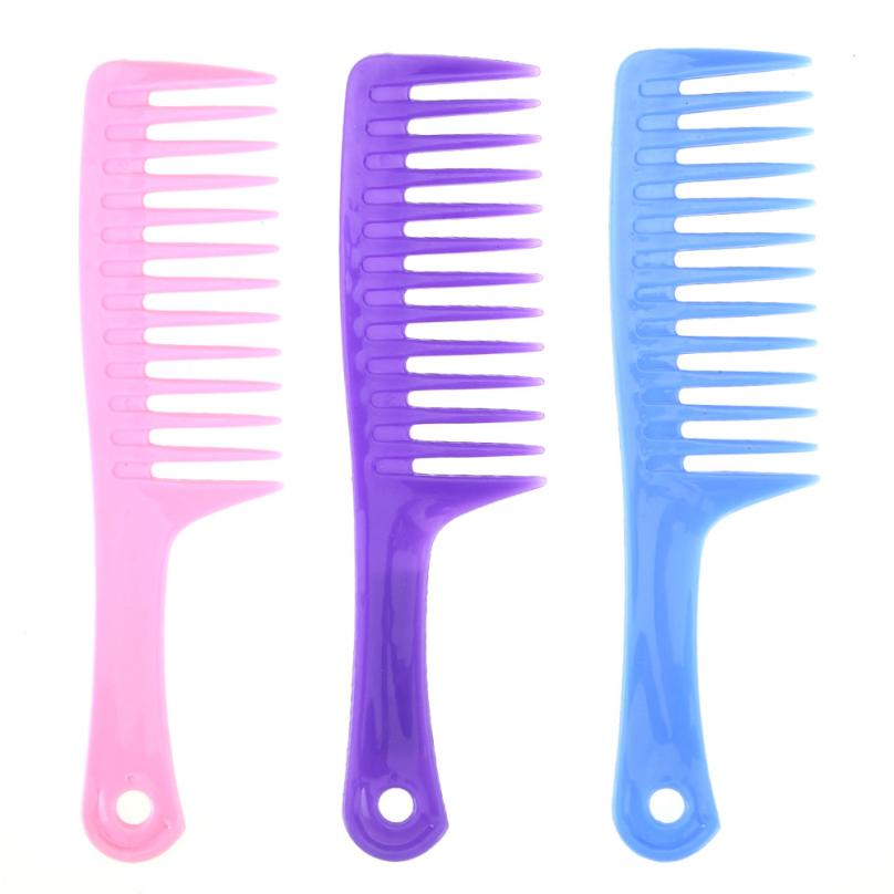 1PC Plastic Hair Comb Wide Teeth Salon Plastic Com... – Grandado