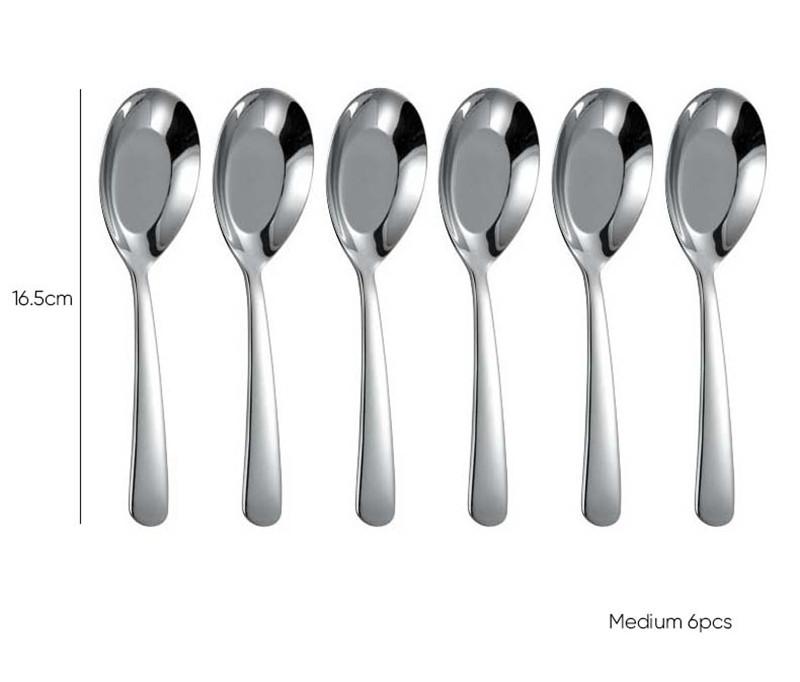 6pcs Soup Spoon Stainless Steel Ice Cream Spoons S... – Grandado