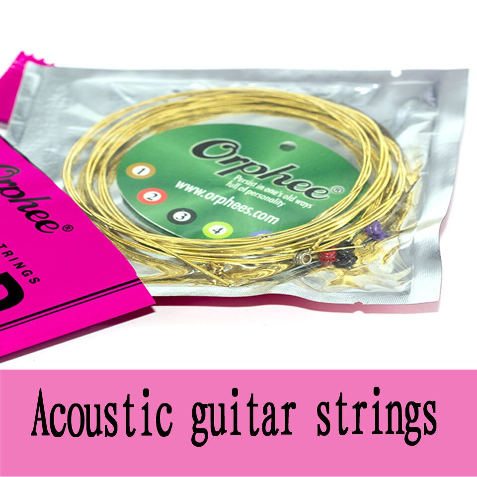 Orphee 1 SET ACOUSTIC Guitar String Hexagonal core... – Grandado