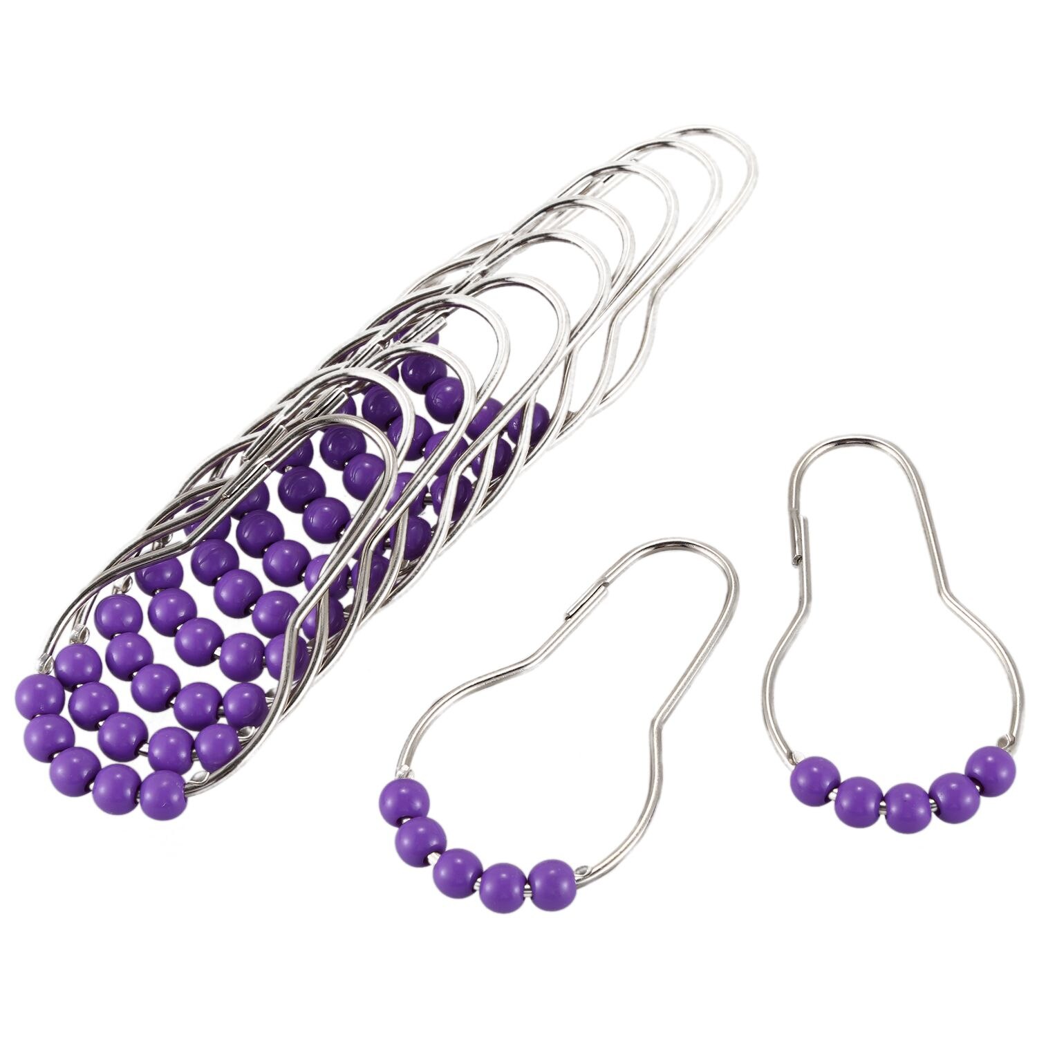 ! badrum lila rulle boll dusch gardiner ringar kro... – Grandado