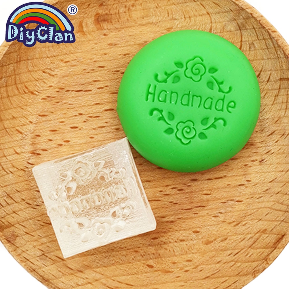 Handmade resin soap stamp mold mini diy "handmade"... – Grandado