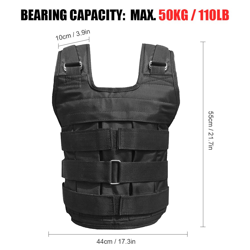 50KG Loading Weight Vest For Boxing Weight Trainin... – Grandado