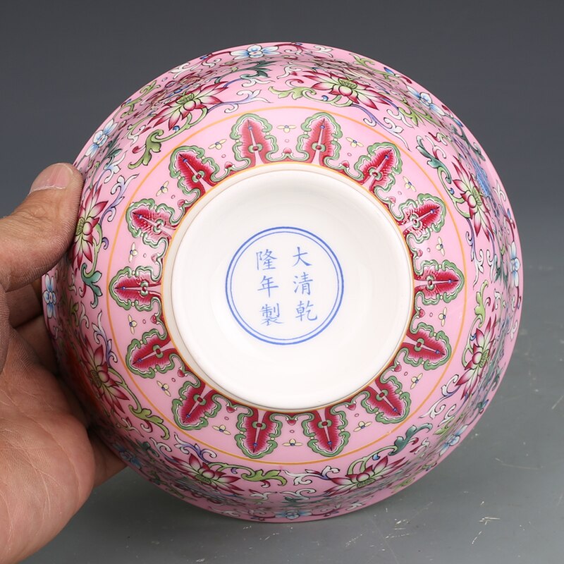 Enamel Porcelain Bowl Painted Gold Eight Treasure ... – Grandado