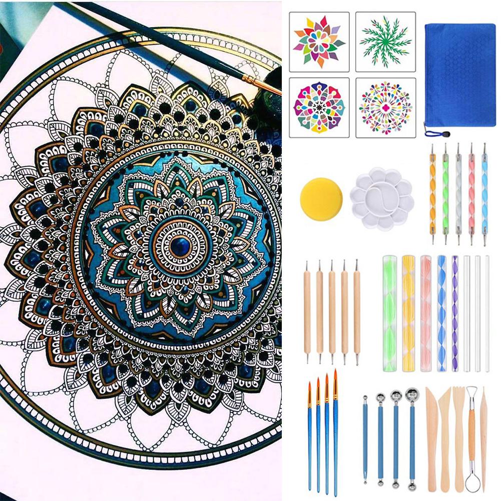 Painting Rocks Dot Kit Mandala Dotting Tools Set F... – Grandado