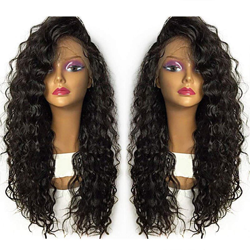 Bombshell Bouncy Loose Curly Synthetic Hair Lace F... – Vicedeal