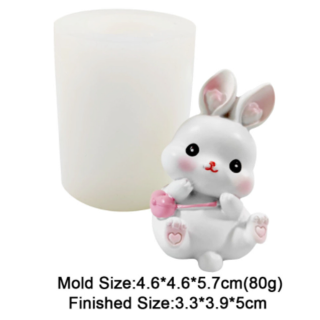 Cute Rabbit Silicone Mold Keuken Diy Chocolade Fud... – Vicedeal