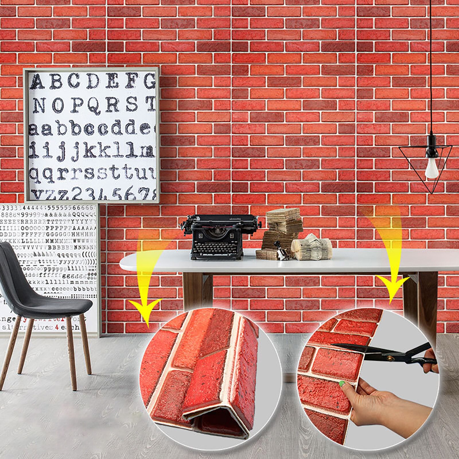 Pe Foam 3d Diy Wall Decor Embossed Brick Stone Col... – Vicedeal