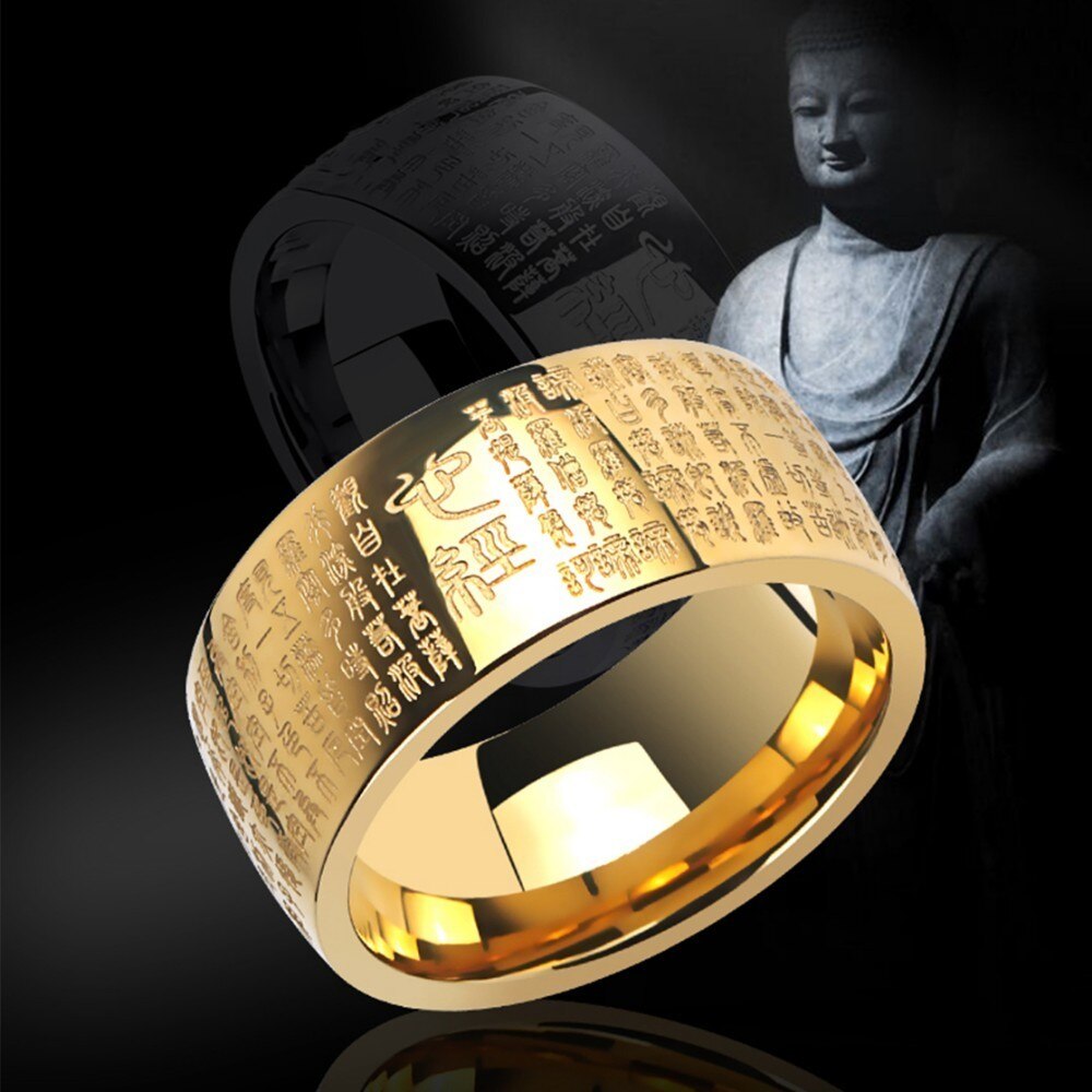 Vintage Mannen Buddha Hart Sutra Signet Geloof Dui... – Vicedeal