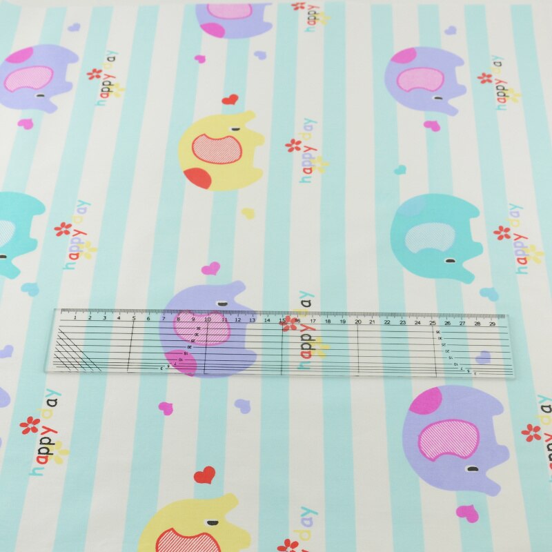 Booksew 100% Cotton Fabric Elephant Pattern Africa... – Grandado