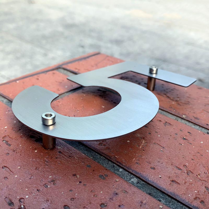 120mm Floating Stainless Steel House Numbers Outdo... – Vicedeal