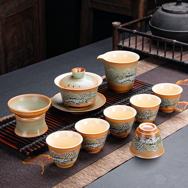 Ceramic Teaware Set Chinese Kung Fu Teaset Teapot ... – Grandado
